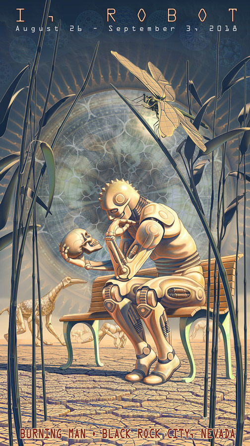 #224 – iRobot 2018 Poster | Burning Man Marketplace